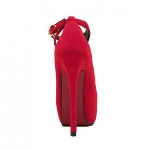Darling Strap Pumps - Red on Luulla